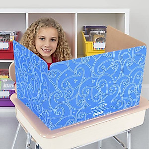 Really Good Stuff Standard Privacy Shields - Set of 12-4 Group Colors - Star & Swirl - Matte