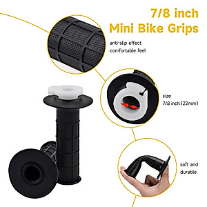 22mm Throttle handle Grips for CT200U Trail200 Trail Mini Bike 196cc Mini Scooter Motovox MBX10 MVX70 MVX125 97cc 2.8hp Mini Baja Doodlebug Doodle Bug Db30 Dirt Pit Mini Bike