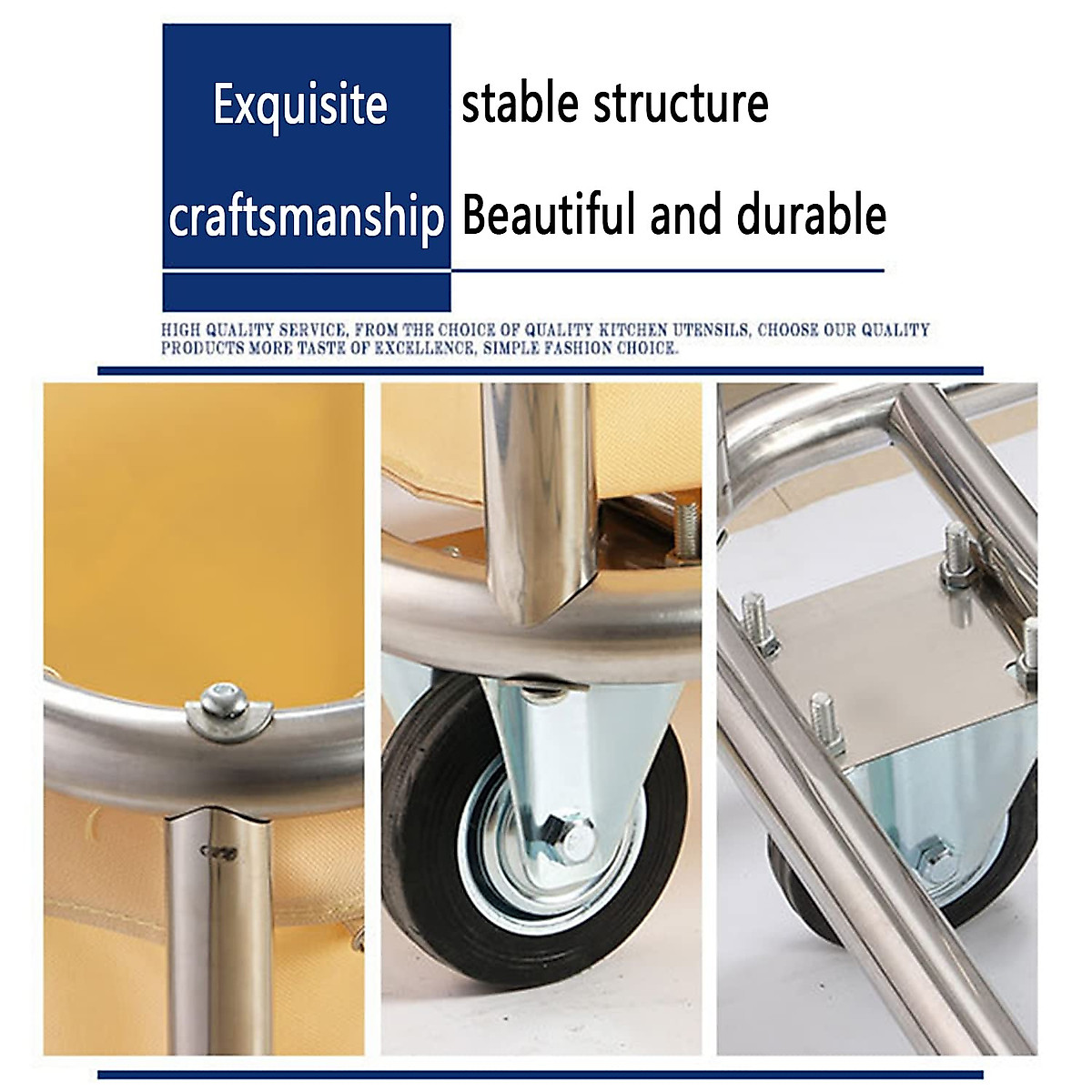 XIJIXILI Industrial Laundry Cart with Wheels 330lb Commercial 12 Bushel Laundry Hamper Sorters Large Waterproof Laundry Basket Heavy Duty For Home Laundry Organizer and Storage