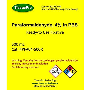 Paraformaldehyde, 4% in PBS - 500 mL - PFA04-500R