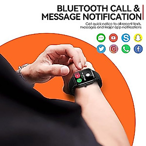 Smart Watch for Men Women Make/Answer Call 1.9" HD Ultra Narrow Edge Screen Smartwatch Compatible with iPhone Samsung Android Phones Waterproof Fitness Tracker with Heart Rate Sleep Monitor Pedometer