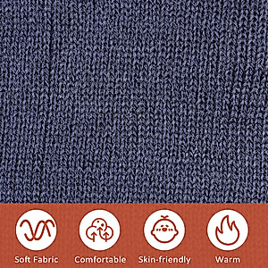 SATINIOR 50 Pieces Bulk Beanies Winter Hats Unisex Beanie Hats Knit Hats Knit Skull Caps Cold Weather Stocking Caps for Women Men