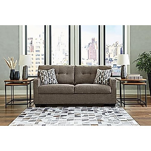 Signature Design by Ashley Mahoney Contemporary Tufted Sofa, Dark Brown