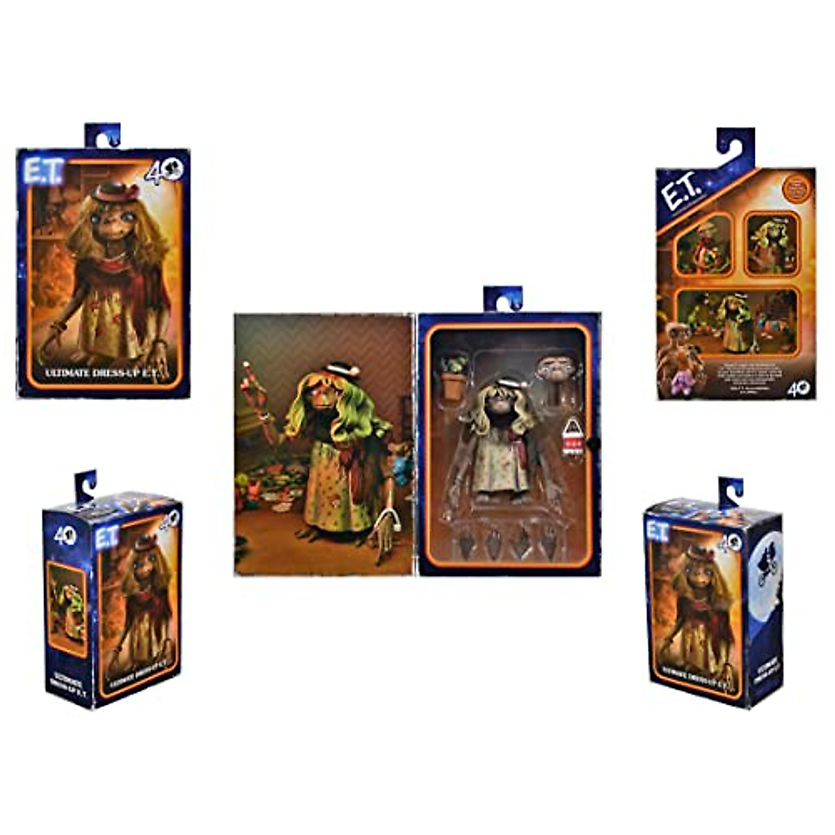 NECA E.T. The Extra Terrestrial: 40th Anniversary Dress-Up E.T. Ultimate 7" Action Figure