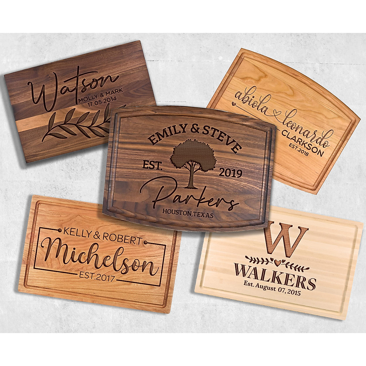 Personalized Cutting Board Custom Mr Mrs Cutting Board Wood Engraved Cutting Board