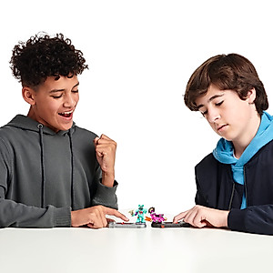 Akedo - Ultimate Arcade Warriors Versus Pack Mini Battling Action Figures - Ready, Fight, Split Strike - Epic SHREDDY VS Madame FURBALL Multicolor 14267