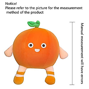 Cute Stuffed Fruit Toys Oranges, Mini Oranges Boys and Girls Birthday Party Gifts Easter Egg Filler, Sofa Cushions Elastic Plush Toys Halloween Party Decoration (9.8in/25cm)