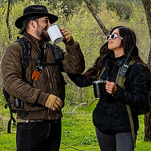 LaserGram 15oz Vacuum Insulated Coffee Mug, Oncology, Personalized Engraving Included (Light Purple)