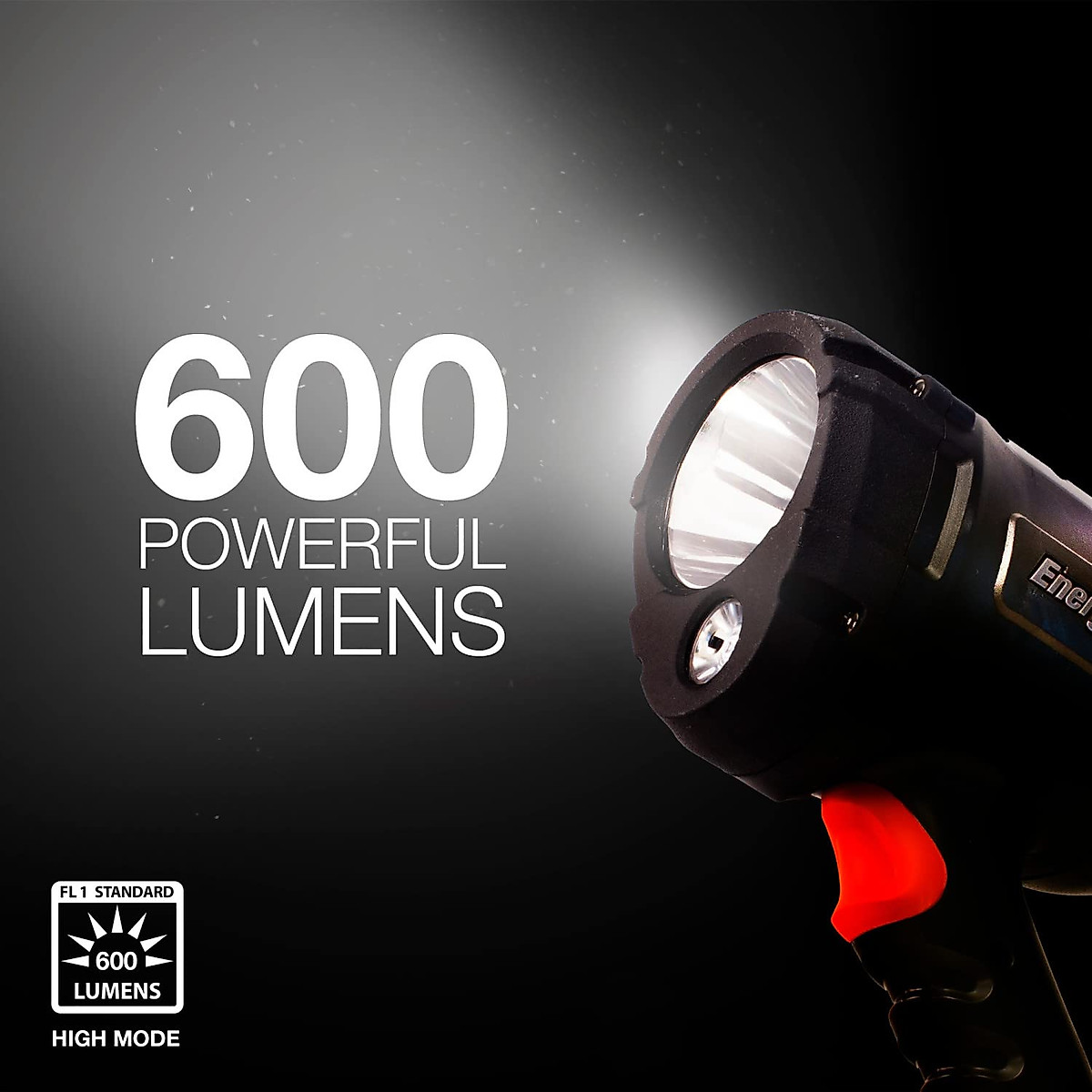 Energizer LED Portable Spotlight, Bright Spotlight Flashlight for Emergencies, Work Sites and Camping Gear, Flash Light with AA Batteries Included, Pack of 1