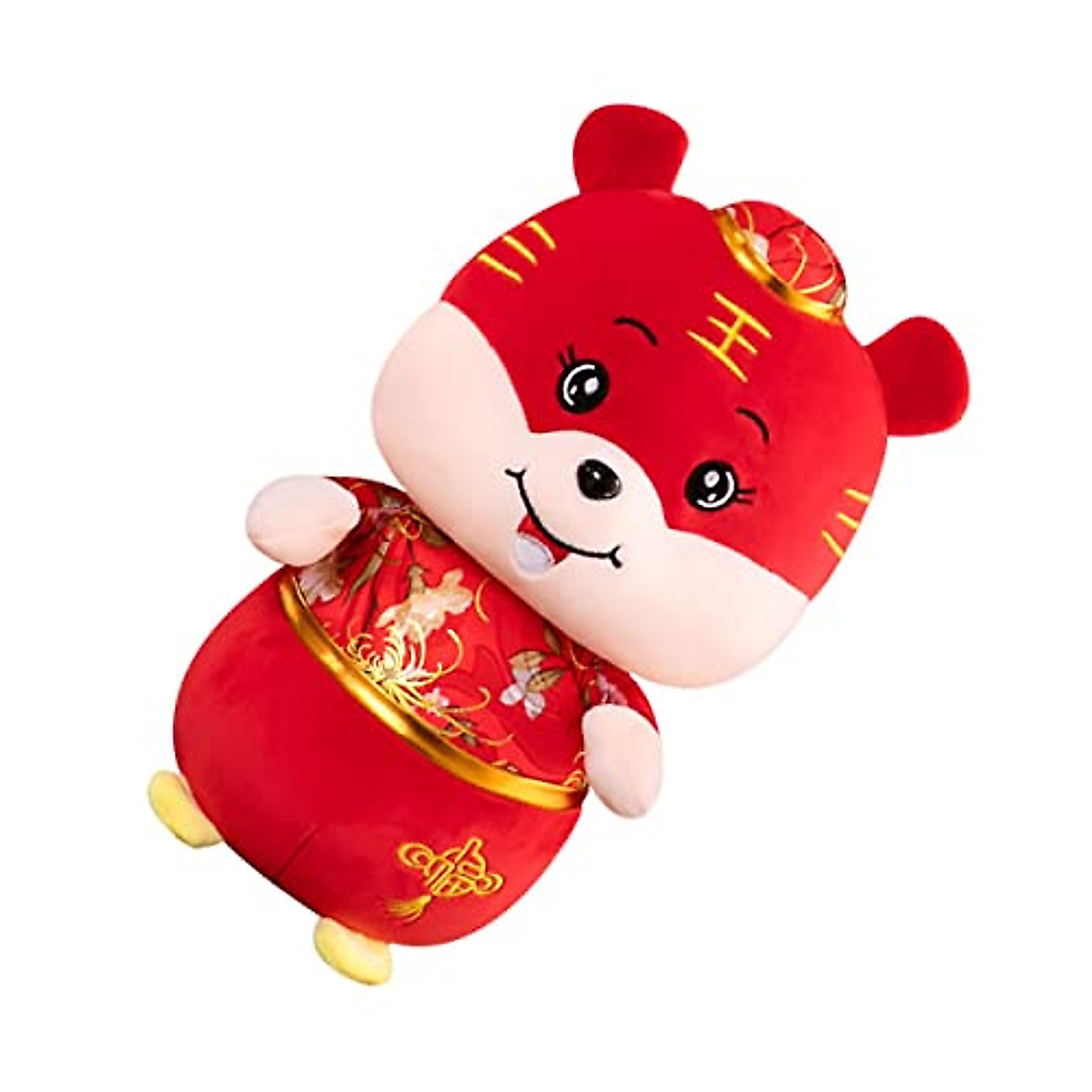 Cabilock 2pcs Suit Toy: Goodie Animal with Decorative Adorable Zodiac Festival Year New for Kids Bedroom Toy Bag Plush of Fluffy Ornament Decoration Doll Design Blessing Decor