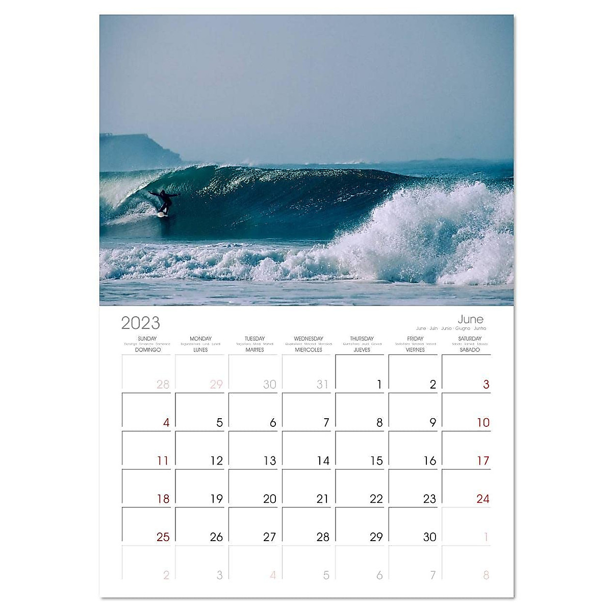 SURF PASSION 2022 Photos by Marion Koell (Monthly Wall Calendar 2024 11.7" x 16.5" (open)), CALVENDO 14 Month Calendar