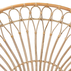 Baxton Studio Devereaux Natural Rattan Standalone Headboard, King