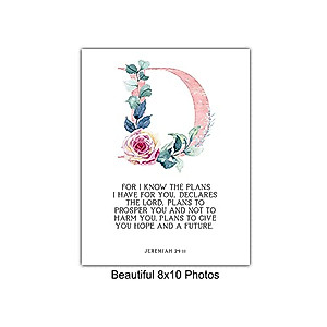 Religious Wall Art & Decor - Psalm 23 - Psalm 91 - Jeremiah 29 11 Wall Art Spiritual Christian Gifts for Women - Inspirational Bible Verses Wall Decor - Holy Scriptures Wall Art - Catholic Gifts