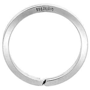 Sterling Silver Split Ring Key Ring 33mm (1 1/4 inch)