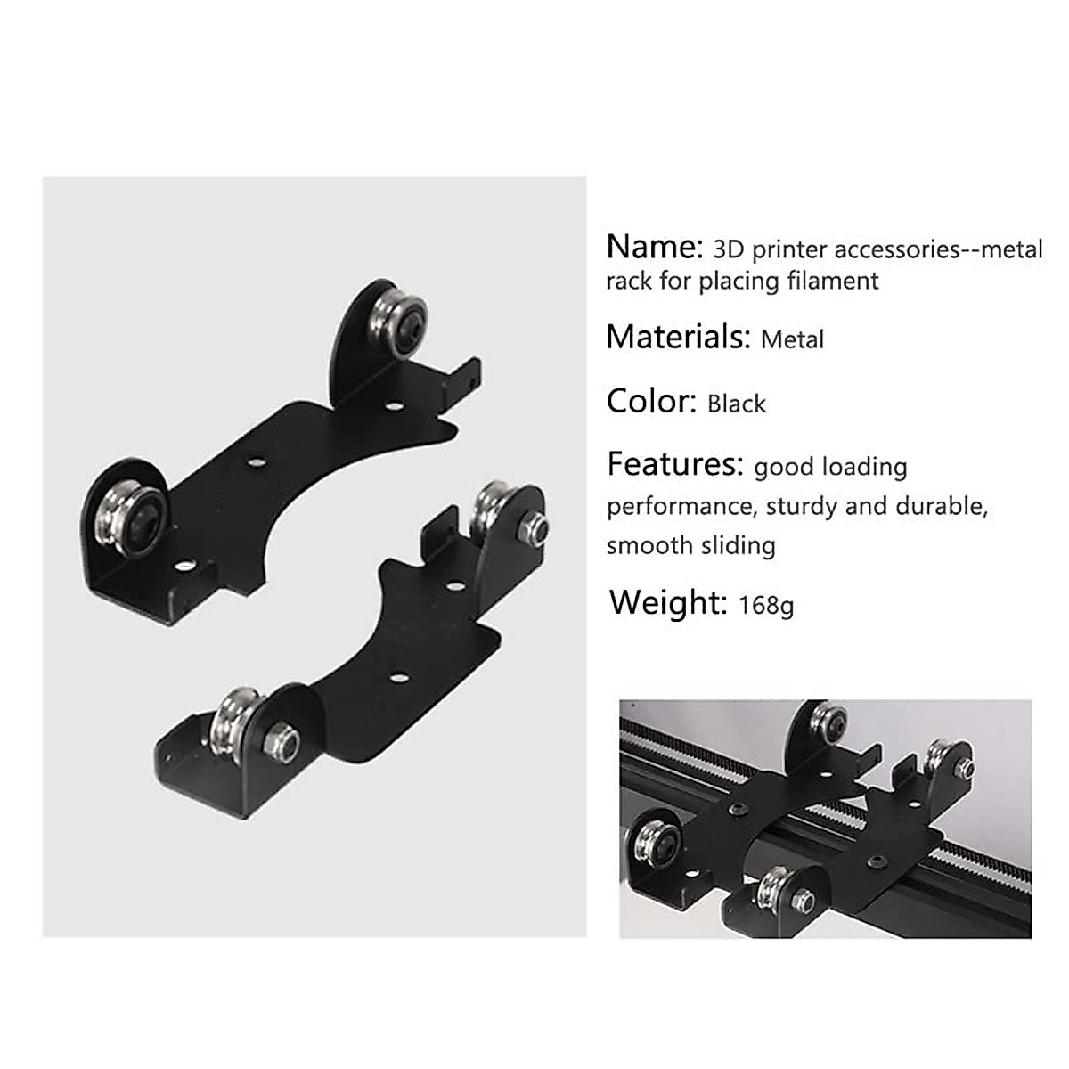 3D Printer Accessories 3D Printer Filament Metal Bracket Material Rack Stable for Almost 3D Printer 3D Printer Controllers