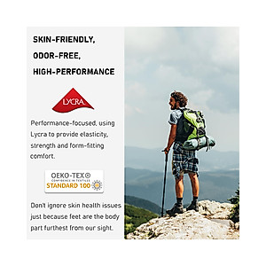 SITOISBE Cushioned Compression Unisex Mid-crew Socks 4-Pack, X-Large, Navy Blue