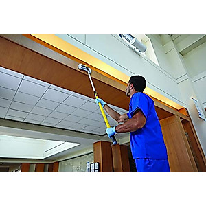 Rubbermaid Commercial Products HYGEN Quick-Connect Flexible Microfiber Mop Cover-Dust and Dirt, 11-inch, White