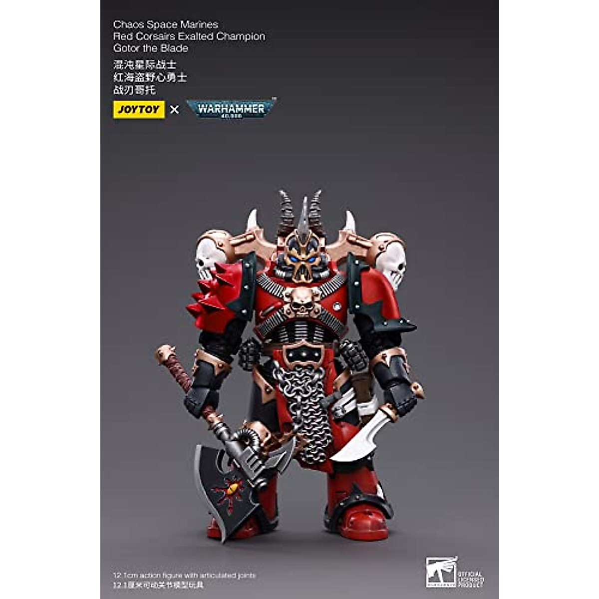 JoyToy Warhammer 40k: Chaos Space Red Corsairs Champ Gotor 1:18 Action Figure
