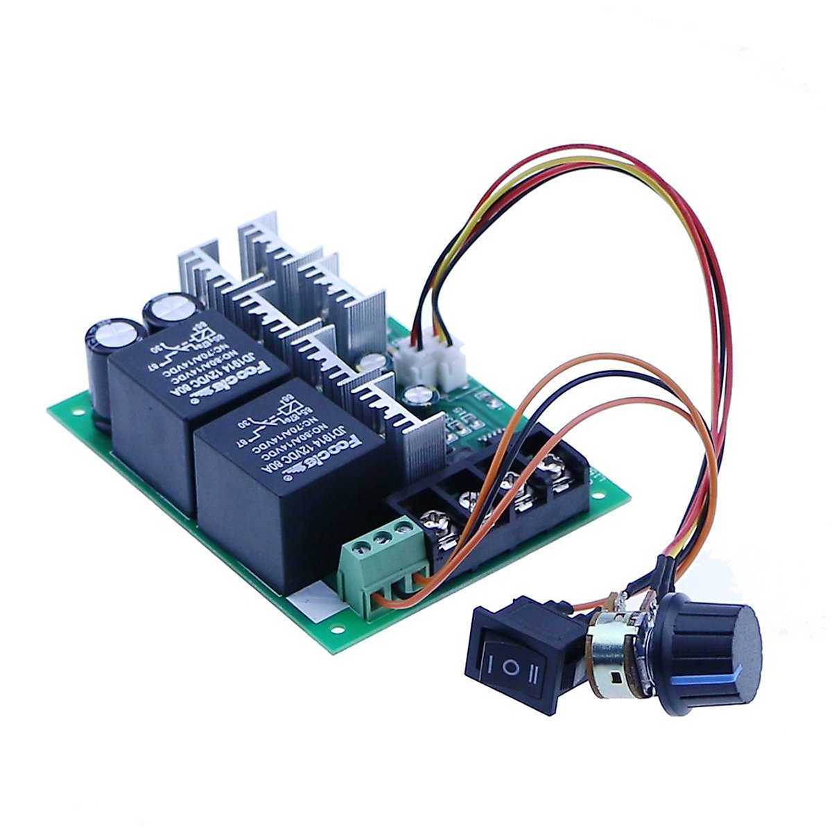 High-Power 40A Reversing DC 12V 24V 36V 48V Motor Governor Speed Controller Reversing Switch