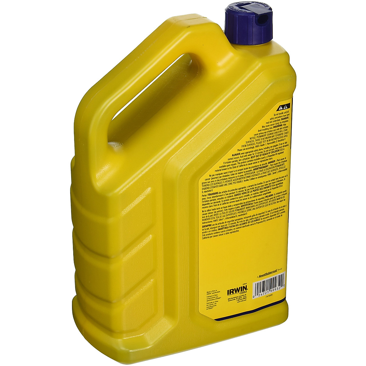 IRWIN Tools STRAIT-LINE Permanent Staining Marking Chalk, Indigo Blue, 4pound (4935524)