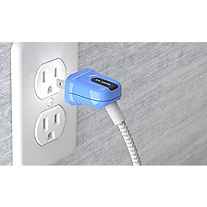 Stella by Ten One Design – Laptop Charging Cord for Apple Adapters with Built-in Cord Management and Illuminating Plug (T1-SPOT-219) – Blue