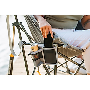 GCI Outdoor MaxRelax Pod Rocker Portable Rocking Chair & Outdoor Camping Chair, Red