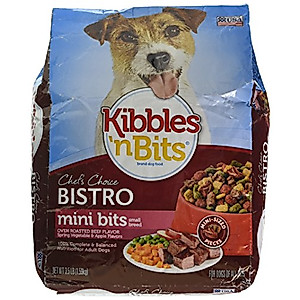 Kibbles 'N Bits Bistro Small Breed Mini Bits Dog Food - Oven Roasted Beef - 3.5 Lb