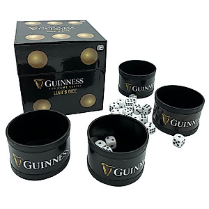 Front Porch Classics | Guinness Pub Games Series Liar's Dice, Traditional Pub Dice Game Officially Licensed by The Makers of Guinness Stout Beer
