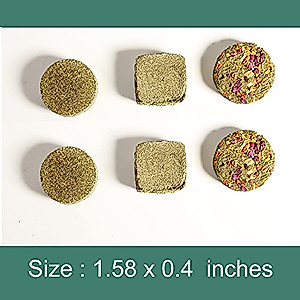 Abizoo Rabbit Treat,Natural Molar Timothy Hay Herbal Floral Scent Snack Chew Toys Gift for Bunny Chinchillas Hamster Gerbils,12 Pcs Small Animals Cage Entertainment Accessories Guinea Pig Treats
