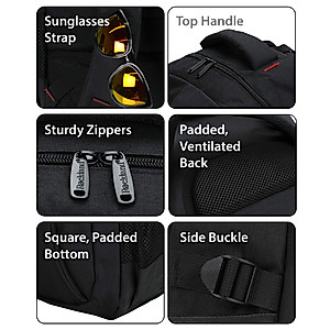 Rockland Business Pro USB Laptop Backpack, Black, Large