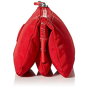 Kipling Women’s Creativity Small Pouch, Versatile Cosmetics Kit, Lightweight Nylon Travel Organizer, Red Rouge