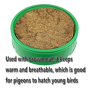 SRRPSPIGEON Pigeon Nest Plastic Bird Nesting Bowls 4pc Bird Nest Bowl Breeding Hatching Nest for Pigeons, Quails, and Small Birds