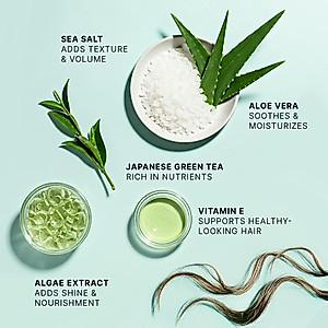 Sea Salt Spray for Textured Beach Waves & Volume - USA Made with Organic Ingredients, Texturing & Volumizing Spray for Fine Hair for Men & Women