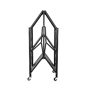 Urban Shop 3 Shelf Metal Storage Cart, Black