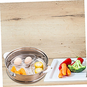 KJHBV 20pcs Compartment Steamer Mini Steamer Canning Accessories Sticky Rice Steamer Steaming Rack Stand Steamers and Baking Universal Steaming Rack Steamer Basket for Home Steamer Grid