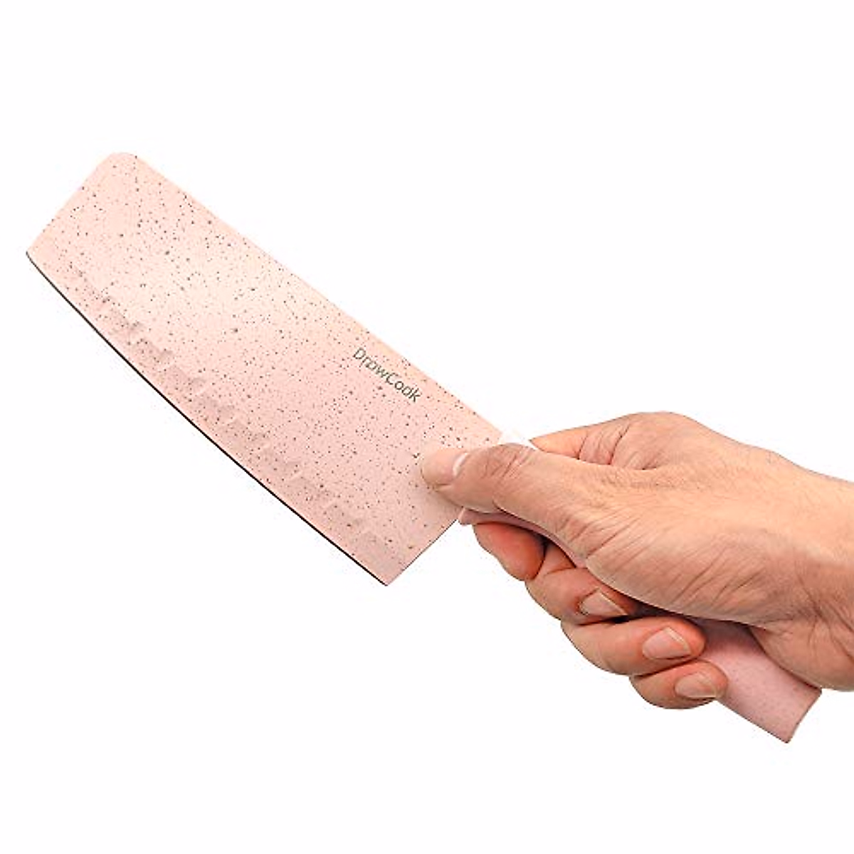 Kitchen Knife Set Pink - 5 Piece Cooking Knives, Non-Stick and Sharp Chef Knife Sets for Kitchen Cutting Meat, Scissors and Ceramic Peeler for Slicing, Paring Fruits and Vegetables