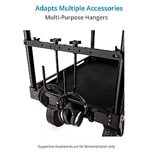 PROAIM Cable Holder Hooks/Hangers for Camera Carts. Helps Organizing Cables/Headphones/Bags/Accessories etc. Durable, Versatile, Quick Swivel, Easy Setup (VCTR-CH)