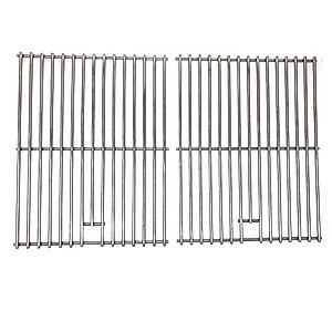 Replacement Stainless Cooking Grates For Select Better Homes and Gardens BG1755B, BH13-101-099-02, GBC940WIR, GBC956W1-C, GBC981W-C, GBC983W-C, 720-0697, Tera Gear 13013007TG Gas Models