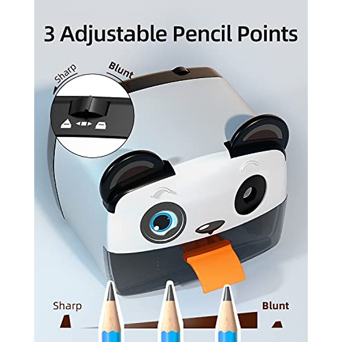 ZMOL Electric Pencil Sharpener，Heavy Duty Pencil Sharpeners for Classroom，Cute Pencil Sharpener Plug in for Kids,Auto-Stop Pencil Sharpener for No.2 / Colored Pencils，Best Electric Pencil Sharpener