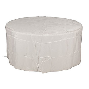 Fire Sense 62262 Dynasty Art Deco Aluminum Convertible Gas Fire Pit Table 55,000 BTU Multi-Functional Outdoor with Fire Bowl Lid, Nylon Weather Cover & Clear Fire Glass - Bronze Finish - Round - 44"