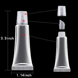 HRLORKC 40Pcs 10ml Empty Tubes Lip empty lip gloss containers for Lip Gloss Balm Cosmetic