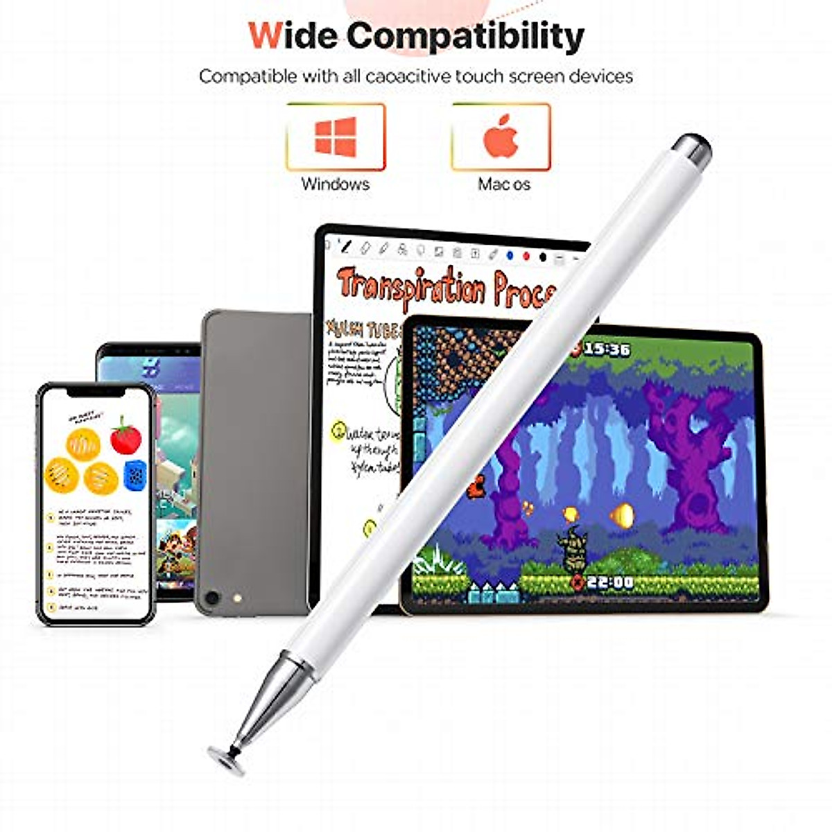 ORIbox Stylus Pens for Touch Screens,Stylus Pen for iPad,iPad Pro,iPad Air,iPhone,Android,Tablet,Samsung,HTC,Fire Tablet,Stylus Pencil,All Capacitive Touch Screen Device