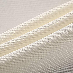 RUIBAO HOME Beige Cream(Light Yellow) Rectangle Tablecloth Spill and Waterproof Wrinkle Washable Polyester Tablecloth for Dining Table Kitchen, 60 x 85 Inches（60 x 85 in， Cream）
