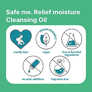 MAKEPREM Safe me. Relief Moisture Cleansing Oil 7.1 Fl Oz Naturally-Derived Ingredients PHA Formula Makeup Remover Pore Cleansing Blackhead Removal Hypoallergenic and Clinically Tested Oil Cleanser