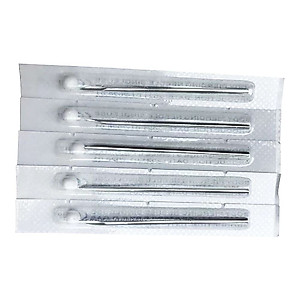 Shuiniba 18G 5 Pieces Body Ear Navel Nose Lip Nipple Piercing Needles