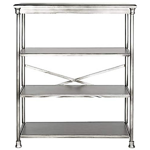 Safavieh American Homes Collection Jamison Dark Silver Large Bookcase