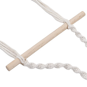 Handmade Paper Towel Holder,Boho Cotton Rope Macrame Toilet Paper Towel Rack,Paper Towel Hanging for Kitchen Bathroom