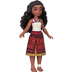 Mattel Disney Moana 2 Toys, Moana & Maui Ocean Adventures 2-Pack with 2 Small Dolls & Hook Accessory, Inspired by The Movie