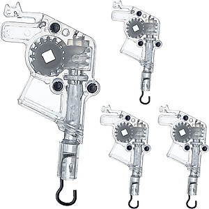 Cutelec 4pcs Wand Tilter for 2" Low Profile Horizontal Blinds Tilt Mechanism Hook Connection with Square Shaped Gear Low Rail Blinds Accessory