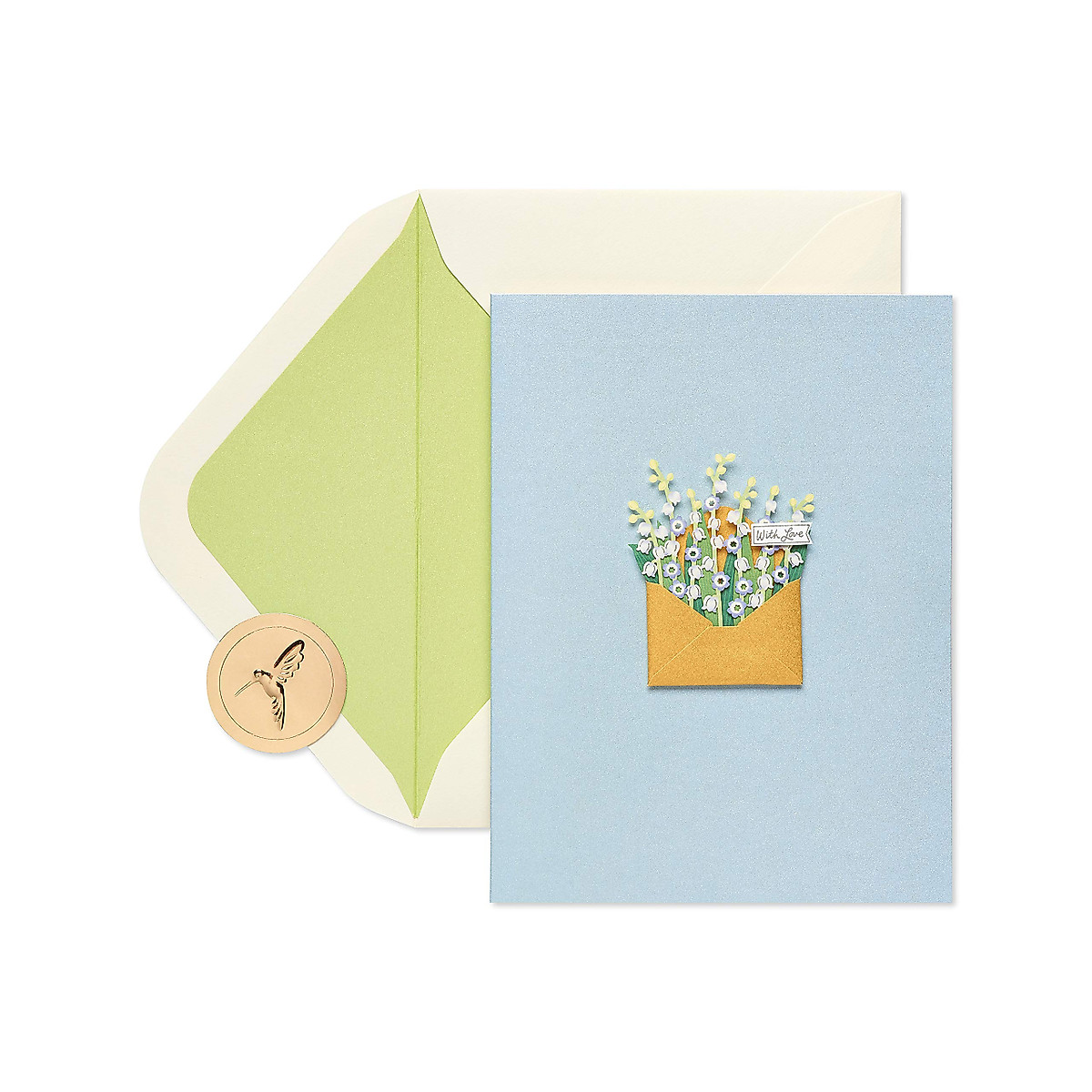 Papyrus Blank Card (With Love Flowers)